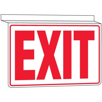 Drop Ceiling Exit Sign | Emedco