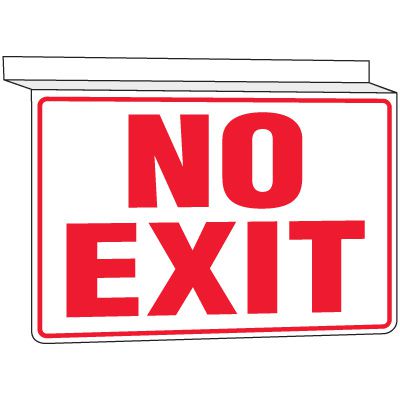 Drop Ceiling Exit Sign | Exit Sign.com | Emedco