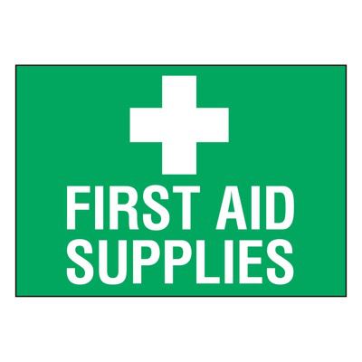 Super-Stik Signs - First Aid Supplies | Emedco