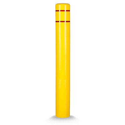Post Guard 3501R Yellow Bollard Cover Red Tape | Emedco