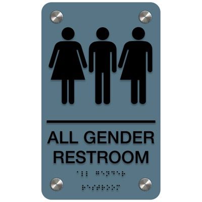 All Gender Restroom Braille Sign | Seton.ca