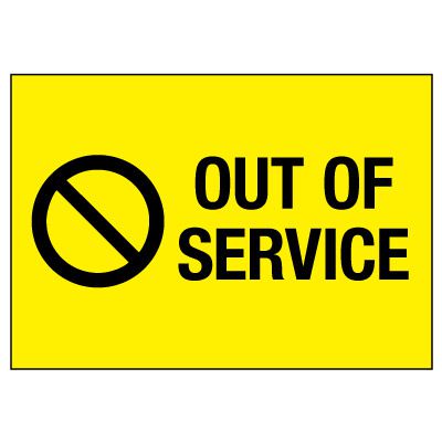 Out Of Service Hanging Doorway Barricade Sign Kit | Seton.ca