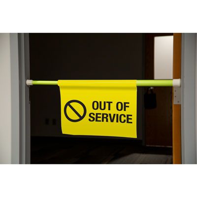 Out Of Service Hanging Doorway Barricade Sign Kit | Seton.ca