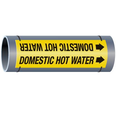 Domestic Hot Water - Ultra-Mark High Performance Pipe Markers | Emedco