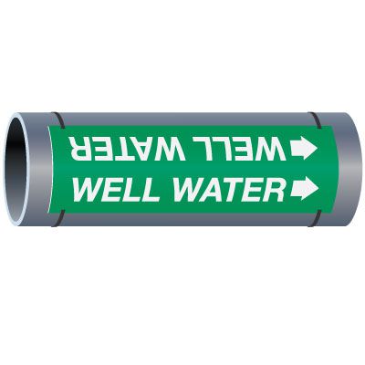 Ultra-Mark® Self-Adhesive High Performance Pipe Markers - Well Water ...