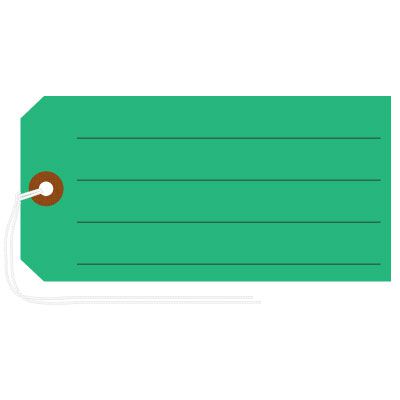 Production Control Tags - Blank with lines, Green|Seton Canada | Seton.ca
