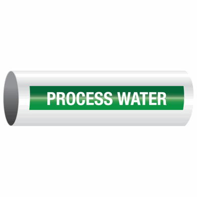 Process Water - Self-Adhesive Pipe Markers | Emedco