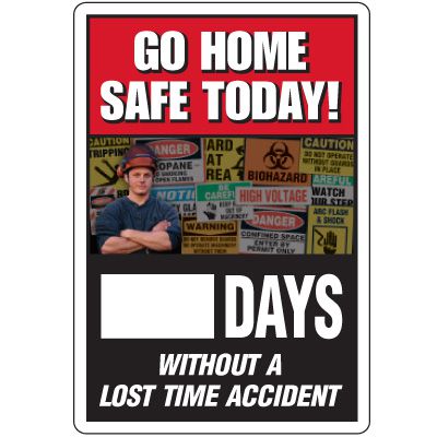 Days Without Incident Signs & Safety Scoreboards | Seton