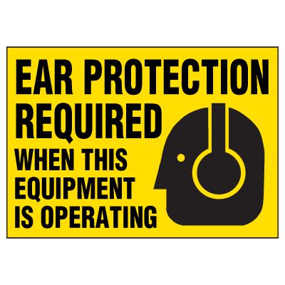 Ear Protection Warning Markers | Emedco