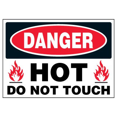 Danger Hot Warning Markers | Seton