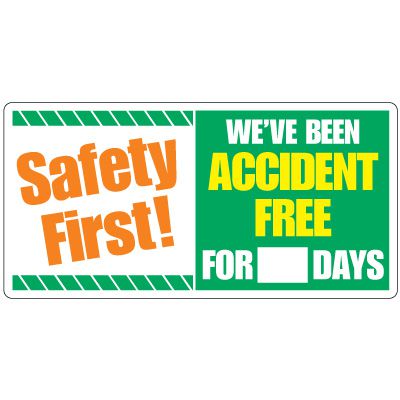 Days Without Accident Signs & Safety Scoreboards | Seton