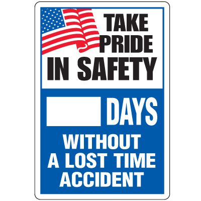 Days Without Incident Signs & Safety Scoreboards | Seton