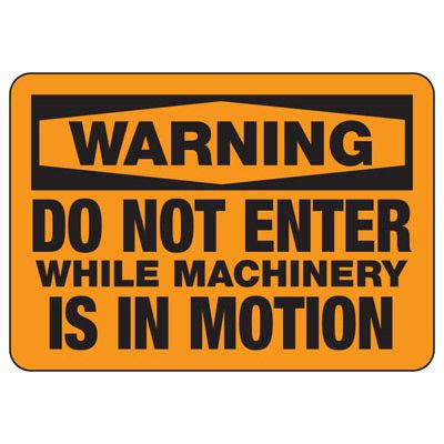 Machine and Equipment Safety Signs | Emedco