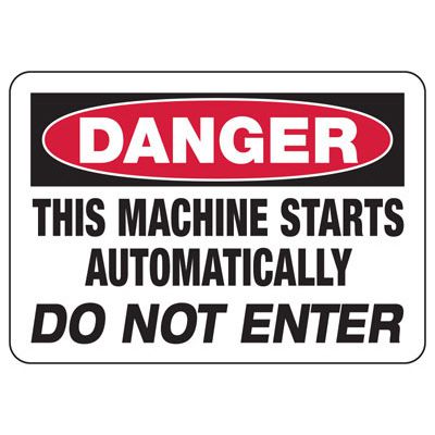 Machine Warning Signs | Safety Decals & Labels | Emedco