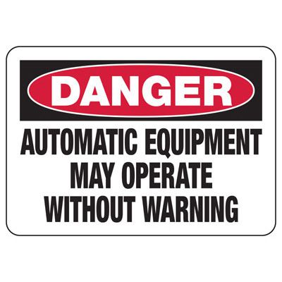 Machine Warning Signs | Safety Decals & Labels | Emedco