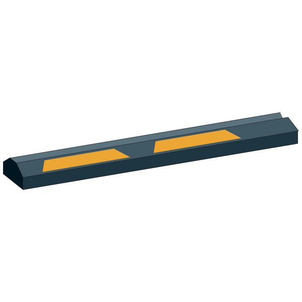 6ft Rubber Parking Curbs | Wheel Stops | Emedco