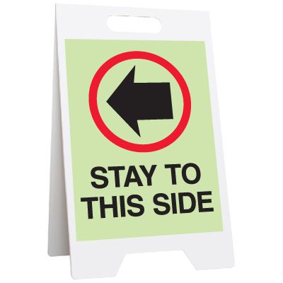 Glow Floor Stands - Stay To This Side | Seton