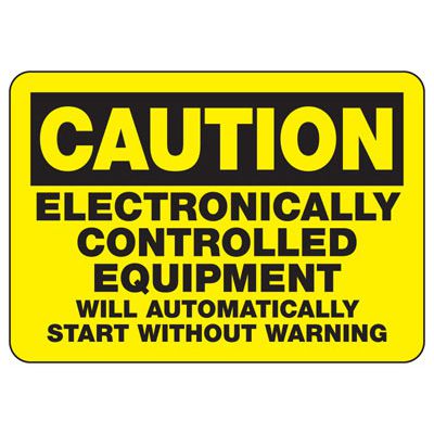 Machine Warning Signs | Safety Decals & Labels | Emedco