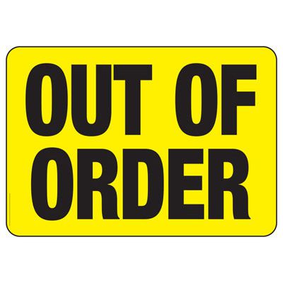 Out of Order OSHA Hazard Sign | Seton | Seton