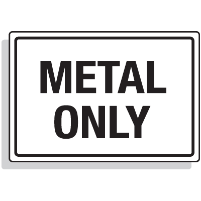 Dumpster Signs- Metal Only | Seton