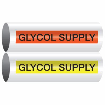 Glycol Supply - Self-Adhesive Pipe Markers | Emedco