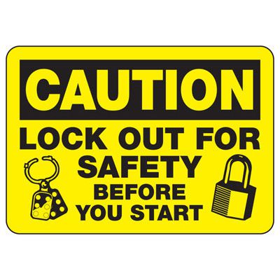 Notice Use Lockout During Maintenance - Lockout Sign | Seton | Seton