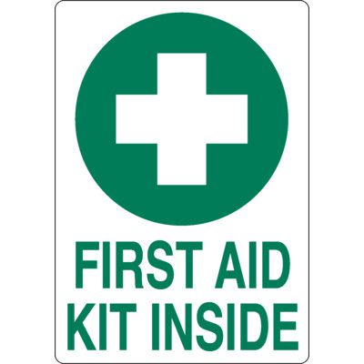 First Aid Signs - First Aid Kit Inside | Seton