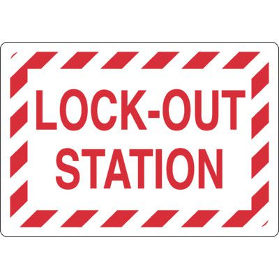 Lockout Signs - Lock-Out Station | Seton.ca