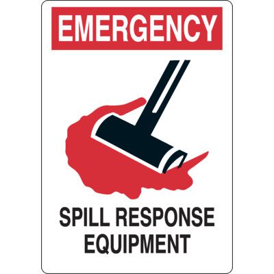 Chemical and HazMat Signs - Emergency Spill Response Equipment | Seton