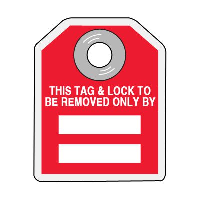 Tag & Lock To Be Removed Only - Hazard ID Padlock Tags|Seton Canada ...