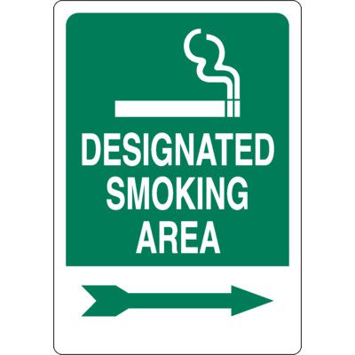 Designated Smoking Area Signs | Seton
