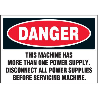 Machine Warning Signs | Safety Decals & Labels | Emedco