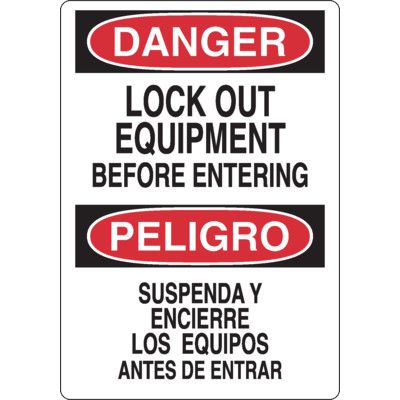 Lockout Tagout Signs: LOTO Safety Signs for OSHA Compliance | Seton