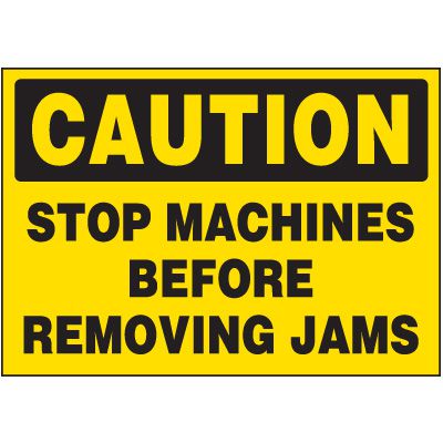Stop Machines Warning Markers | Emedco
