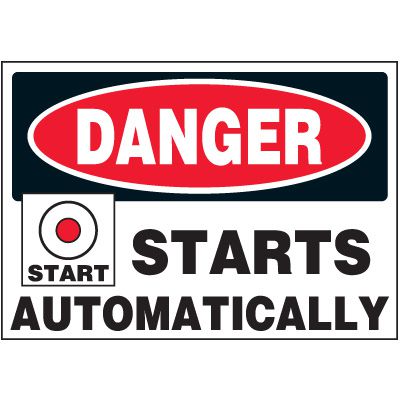Machine Warning Signs | Safety Decals & Labels | Emedco