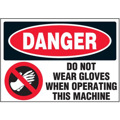Machine Warning Signs | Safety Decals & Labels | Emedco