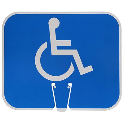 Traffic Cone Signs - Handicap Symbol | Seton