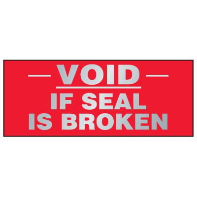 Tamper Evident Void Labels - Void | Seton