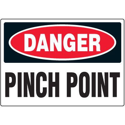 Machine Labels On-A-Roll - Danger, Pinch Point | Seton