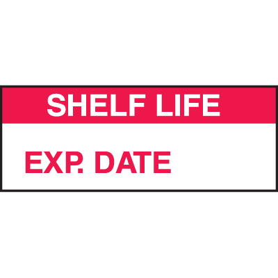 Shelf Life Exp. Date Tamper Evident Labels | Emedco