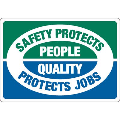 Safety Protects People Safety Sign | Emedco