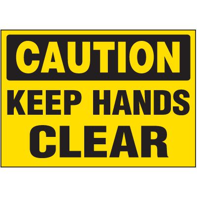 Safety Labels On-A-Roll - Keep Hands Clear | Seton
