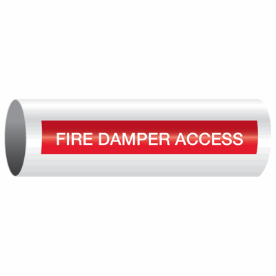 Self-Adhesive Pipe Markers - Fire Damper Access | Seton