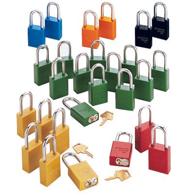 American Lock Keyed Alike Padlock Set – 6 Colors | Emedco