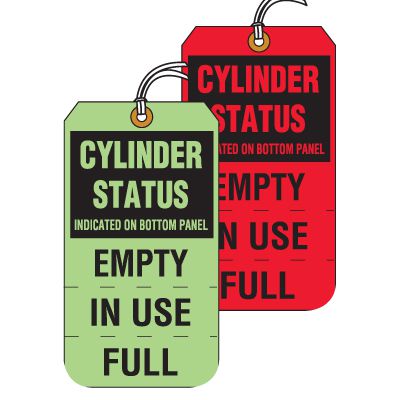 Cylinder Status Tags | Emedco