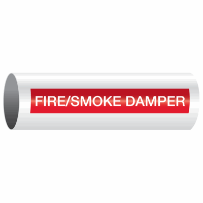 Self-Adhesive Pipe Markers - Fire/Smoke Damper | Seton