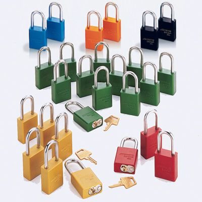 American Lock Keyed Alike Padlock Set – 6 Colors | Emedco