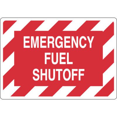 Emergency Fuel Shut Off Sign | Seton