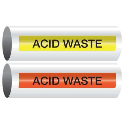 Self-Adhesive Pipe Markers - Acid Waste | Seton Canada | Seton.ca