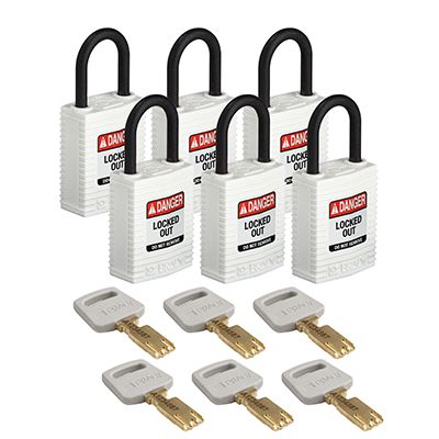 SafeKey Compact Nylon Lockout Padlocks | Seton